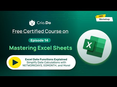 Kuasai Excel 2024: Sederhanakan Perhitungan Tanggal dengan NETWORKDAYS, EOMONTH, dan Lainnya!