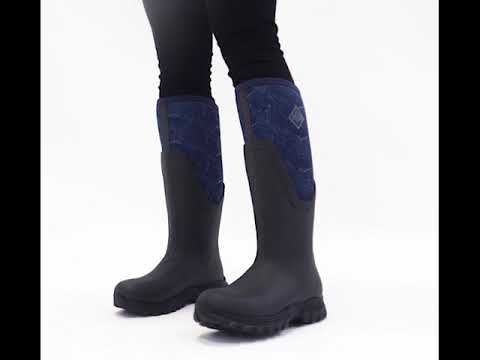 | Shuperb™ Muck Boots Arctic Sport II Tall Ladies Rubber/Neoprene Wellington Boots Navy
