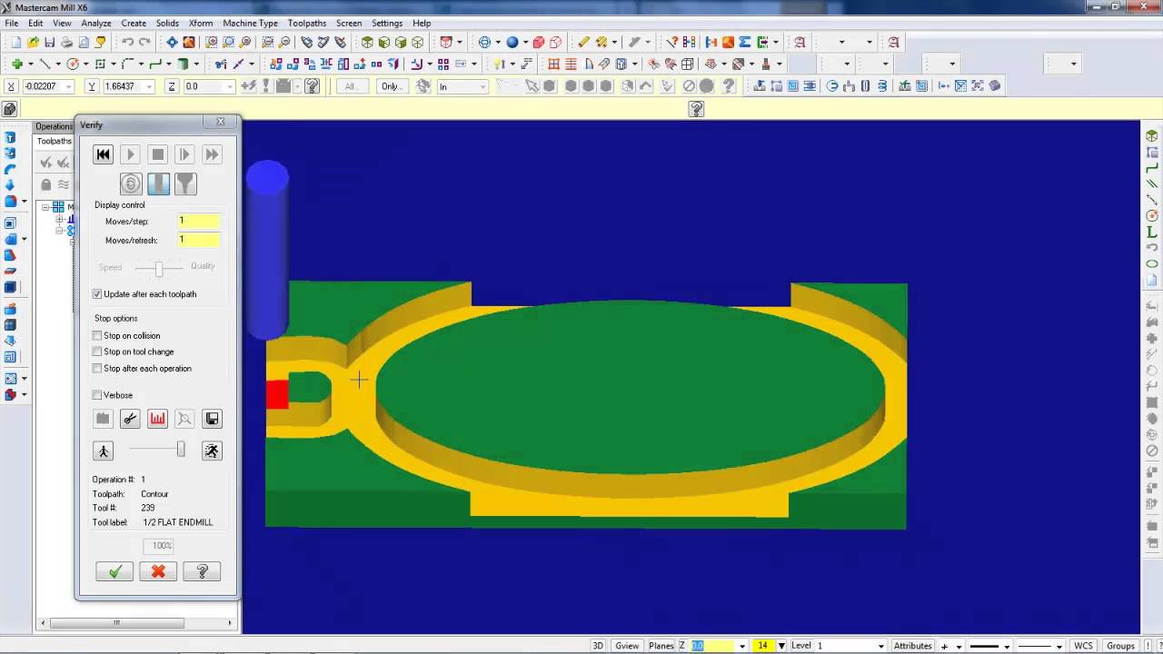 Mastercam x6 Machining Tutorial