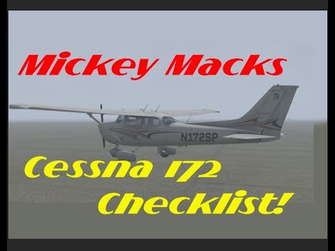 Cessna 172 Checklist (Real World)