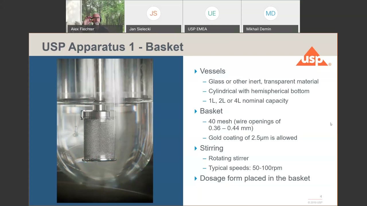 Qualification of Dissolution Testers USP Performance Verification Test (PVT)