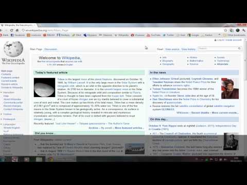 Menambah search engine di Google Chrome (wikipedia)