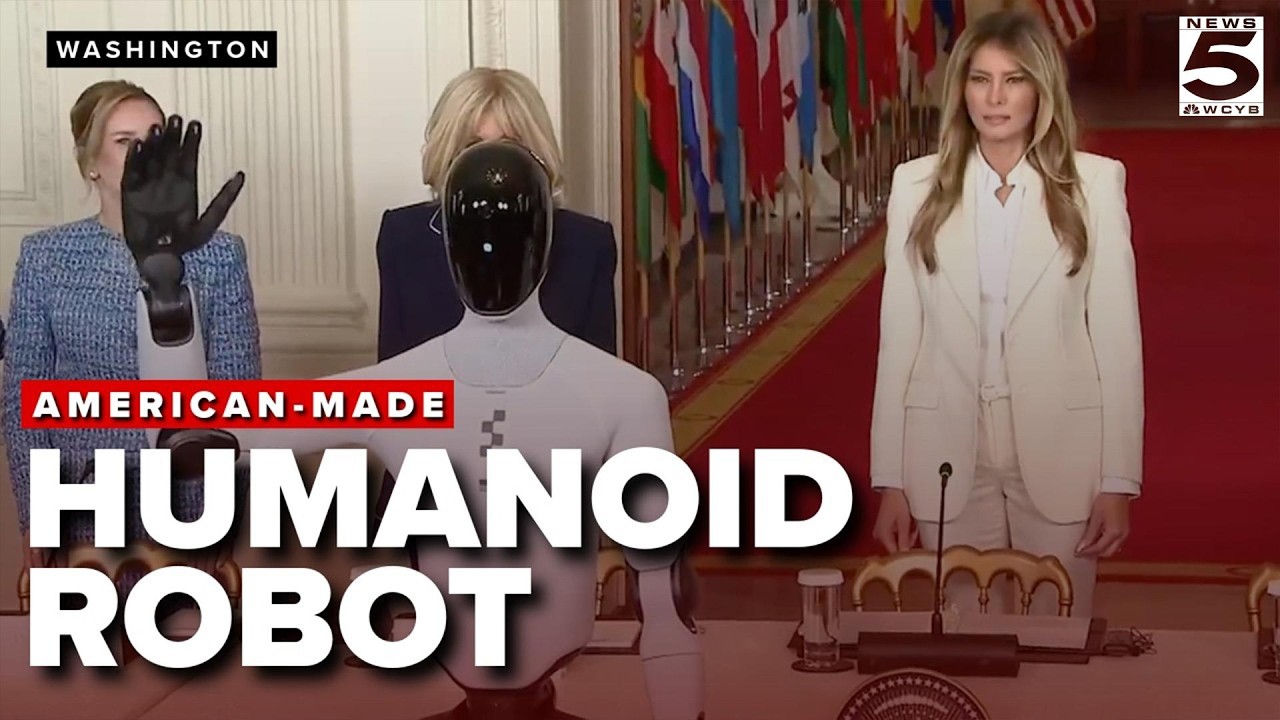 FIRST LADY Melania Trump & HUMANOID ROBOT at AI education summit
