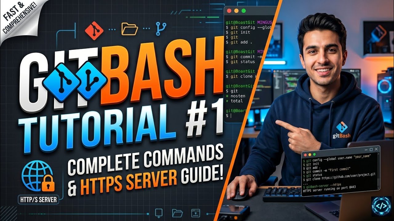 Git Bash Tutorial 01: Master Essential Commands & Build Your Own HTTP Server 🚀