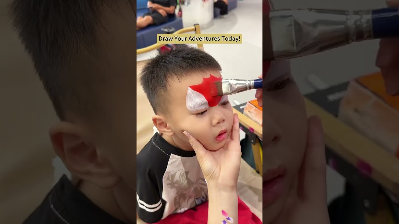 Draw your adventure today  #Children #facepainting #facepaint #bodypaint #color