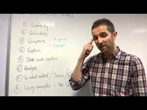 GCSE Economics - what do the directive words mean?