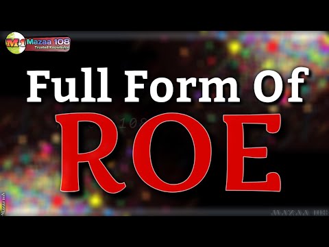 Full Form of ROE | ROE full form | Full Form ROE | ROE Stands for | ROE का फुल फॉर्म | What is #ROE