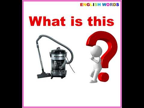 vacuum cleaner Word for Phonics Sounds, Learn Pronunciation of English words || ENGLISH WORDS || 4K