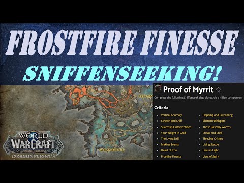 Frostfire Finesse! Sniffenseeking Dig Wow Quest