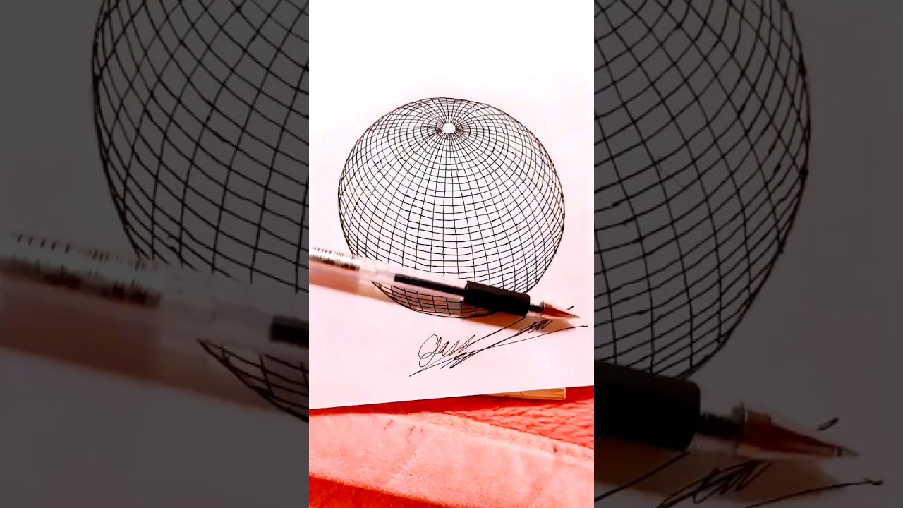 Globe 3d earth model or planetary meridian vector above draw #short