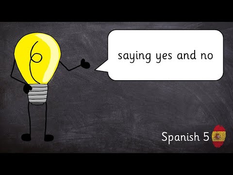 Spanish 5: saying yes and no