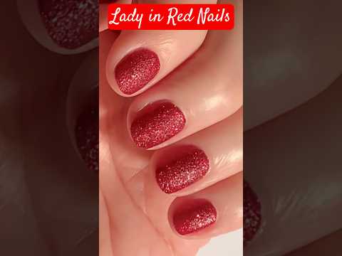 🎵Lady in Red Nails #zoya #nailpolish #nails #glitternails #rednails
