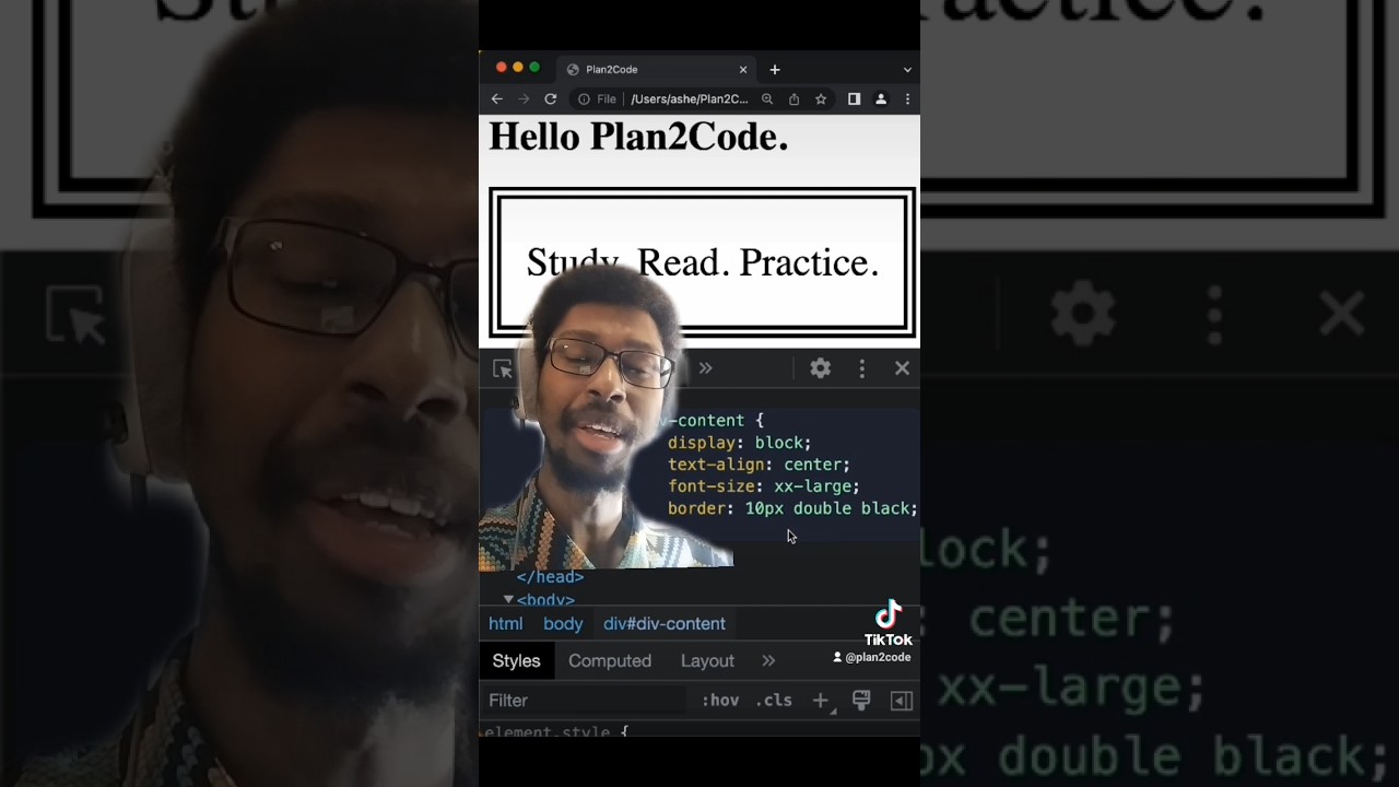 Did you know? HTML CSS Double Border #SoftwareEngineer #WebDeveloper #HTML #Code  #Plan2Code