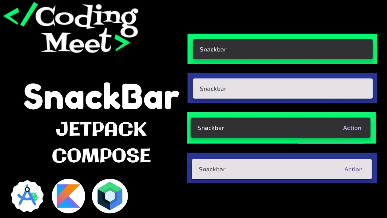 How to Implement SnackBar in Jetpack Compose | Android Studio Tutorial