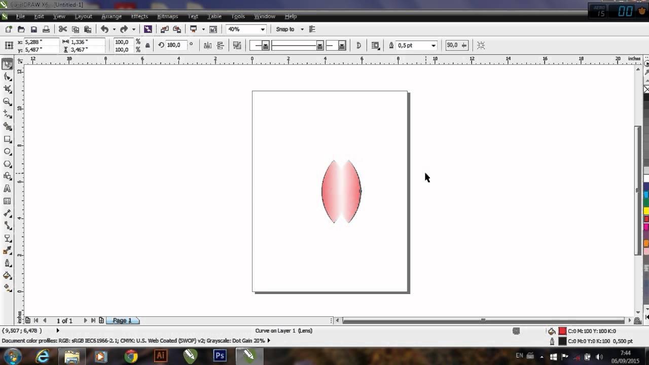 TUTORIAL MEMBUAT VEKTOR BUNGA Coreldraw