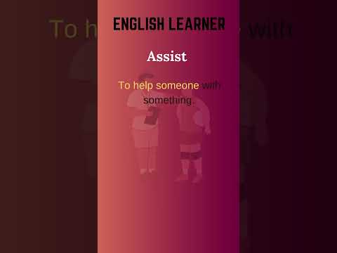 English Word - Assist - Meaning With An Example #englishwords #english #Assist
