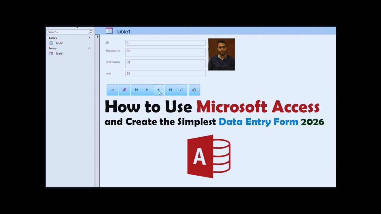 Microsoft Access 2026 Tutorial: Create the Simplest Data Entry Form (Step by Step)