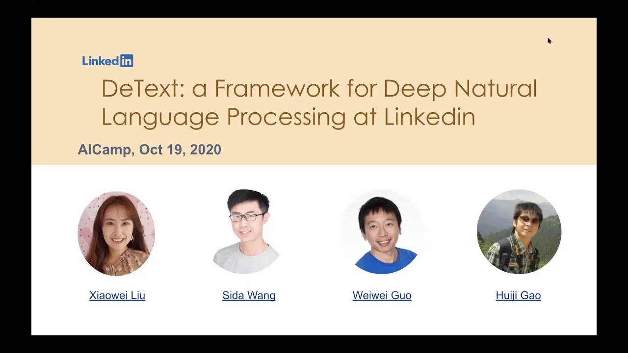 LinkedIn DeText: A Deep NLP Framework for Intelligent Text Understanding