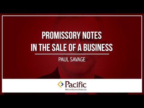 Promissory Notes in the Sale of a Business