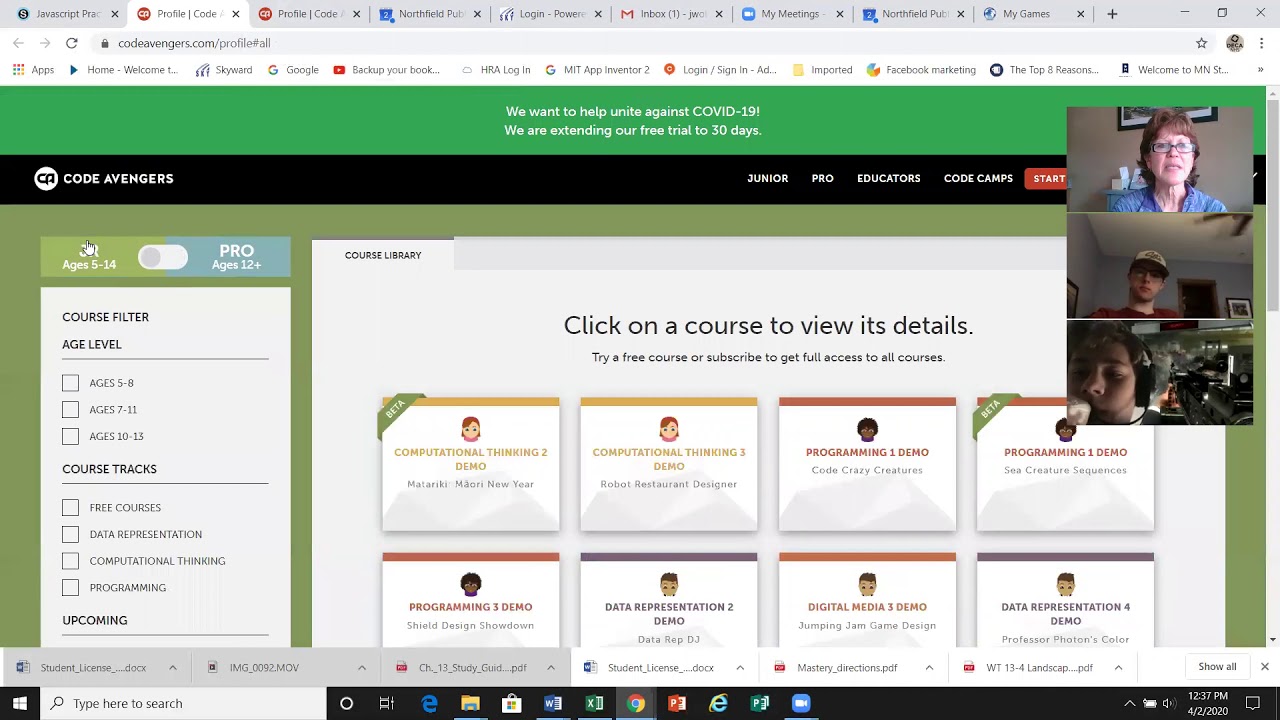 Code Avengers Instructions