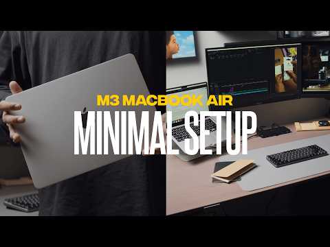 M3 MacBook Air Desk Setup for Pros: Minimalist, Clean, and Powerful