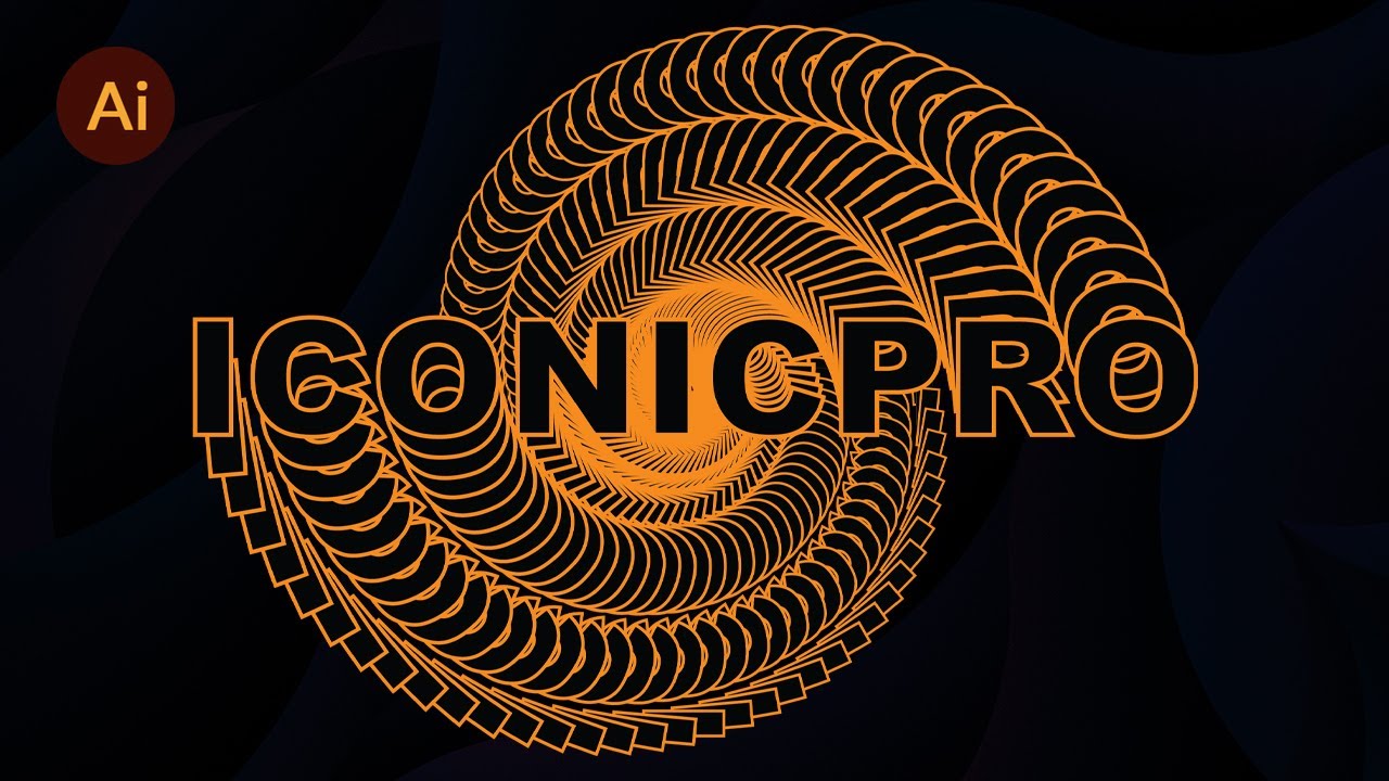 EASY Text Effect in Illustrator - 1 minute tutorial | Iconicpro