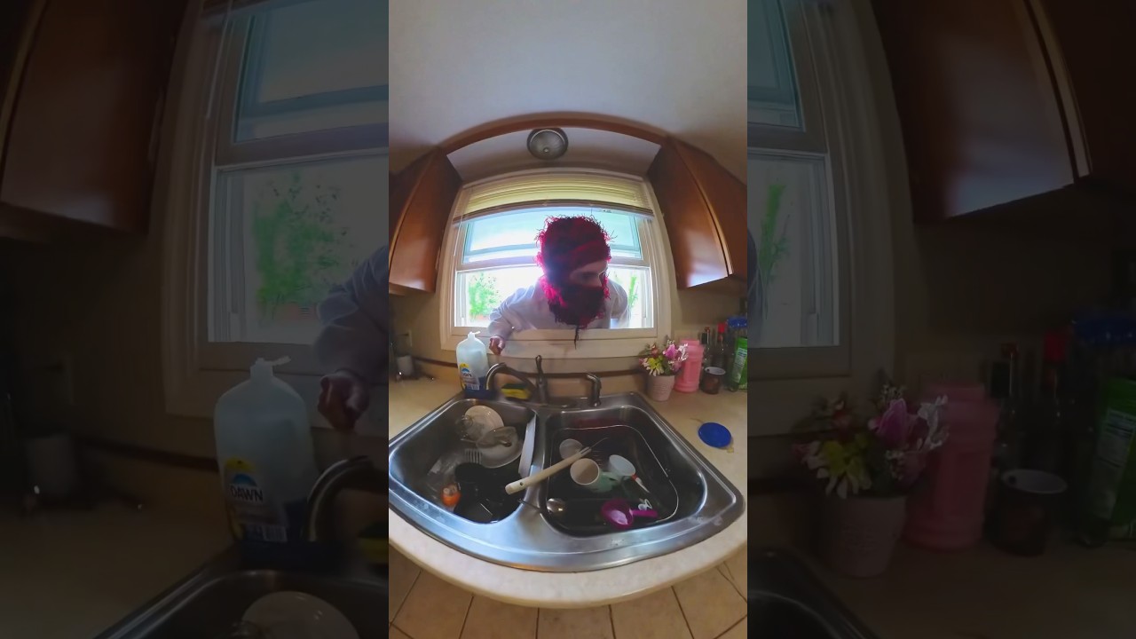 Sneaking into somebody’s house again!