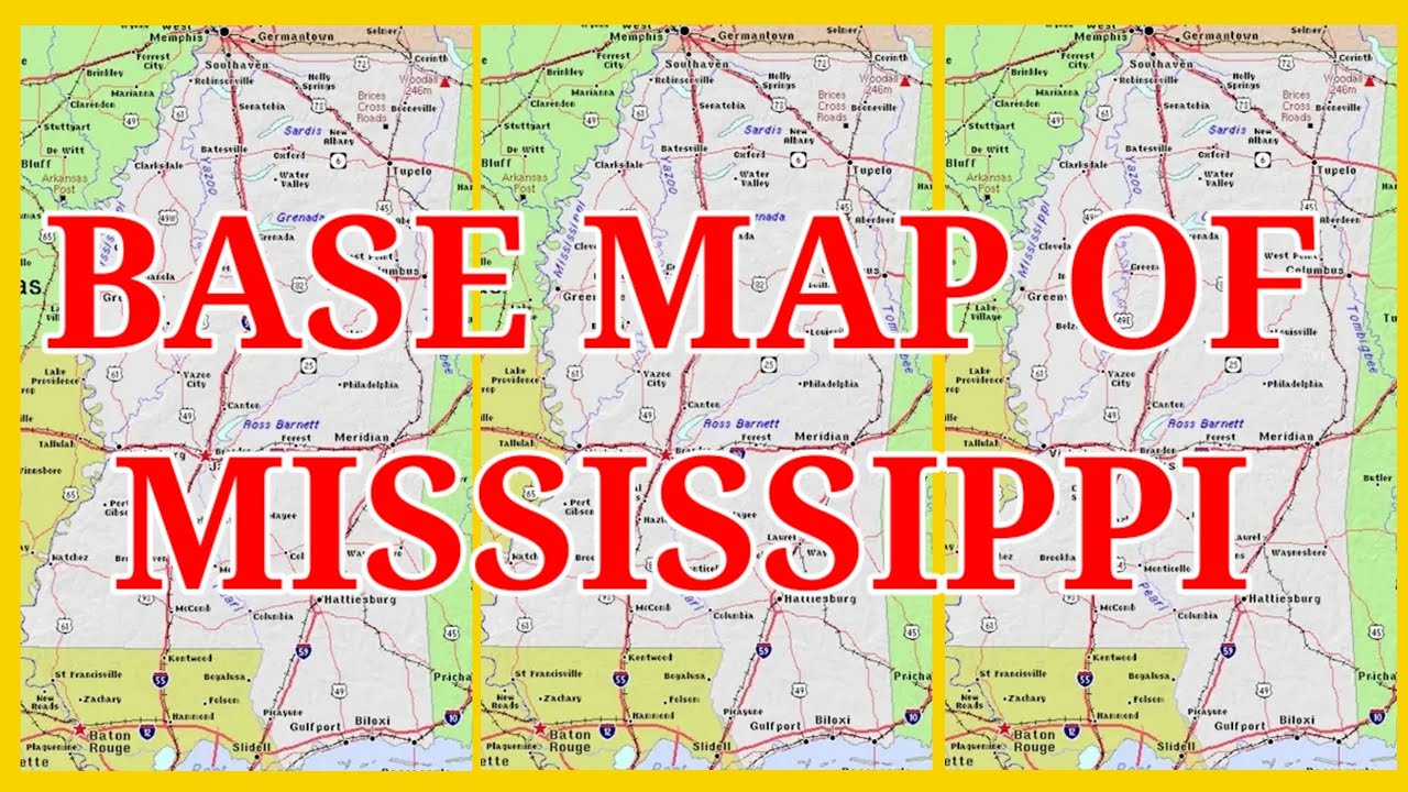 Base Map Of Mississippi