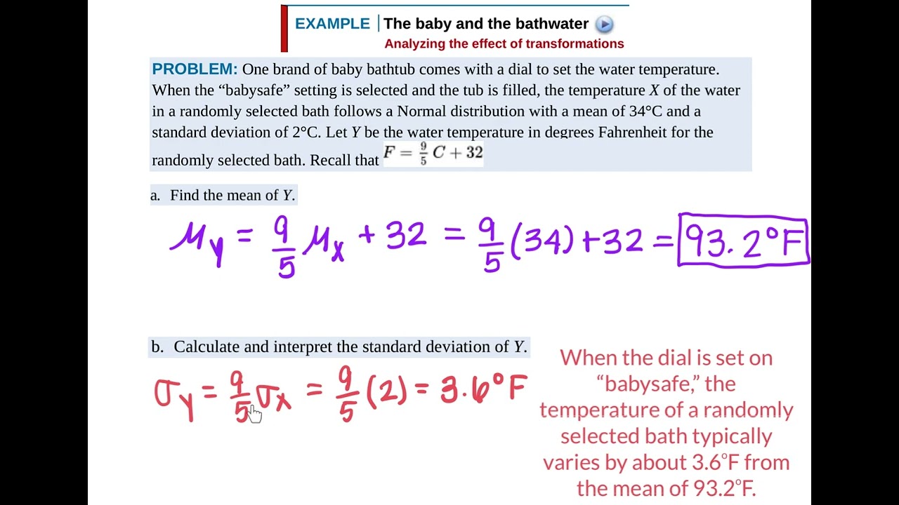 Stats 6.2 - Transforming and Combining Random Variables