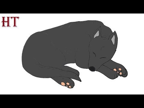 How to Draw a Sleeping Dog Step by Step – I'm Youtuber – Follow my ...