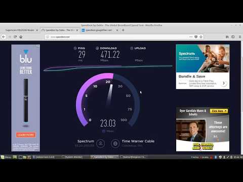 Spectrum Ultra 400Mbit Internet Speedtest