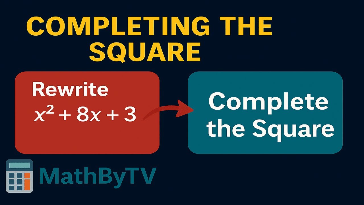 Completing the Square Made Easy | Step by Step Explanation