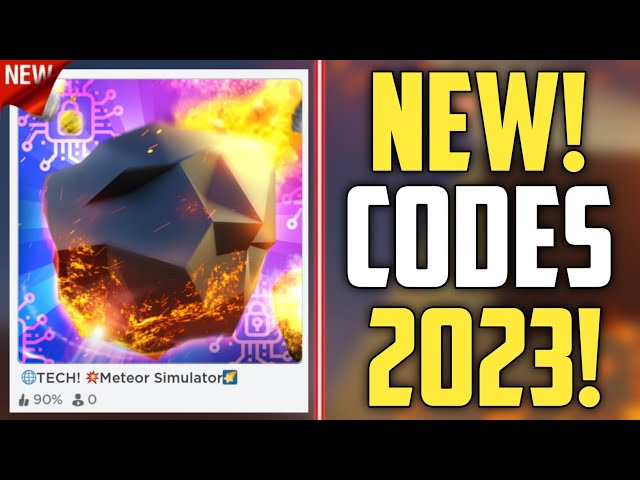 Roblox Meteor Simulator Codes (August 2023): Free Rewards