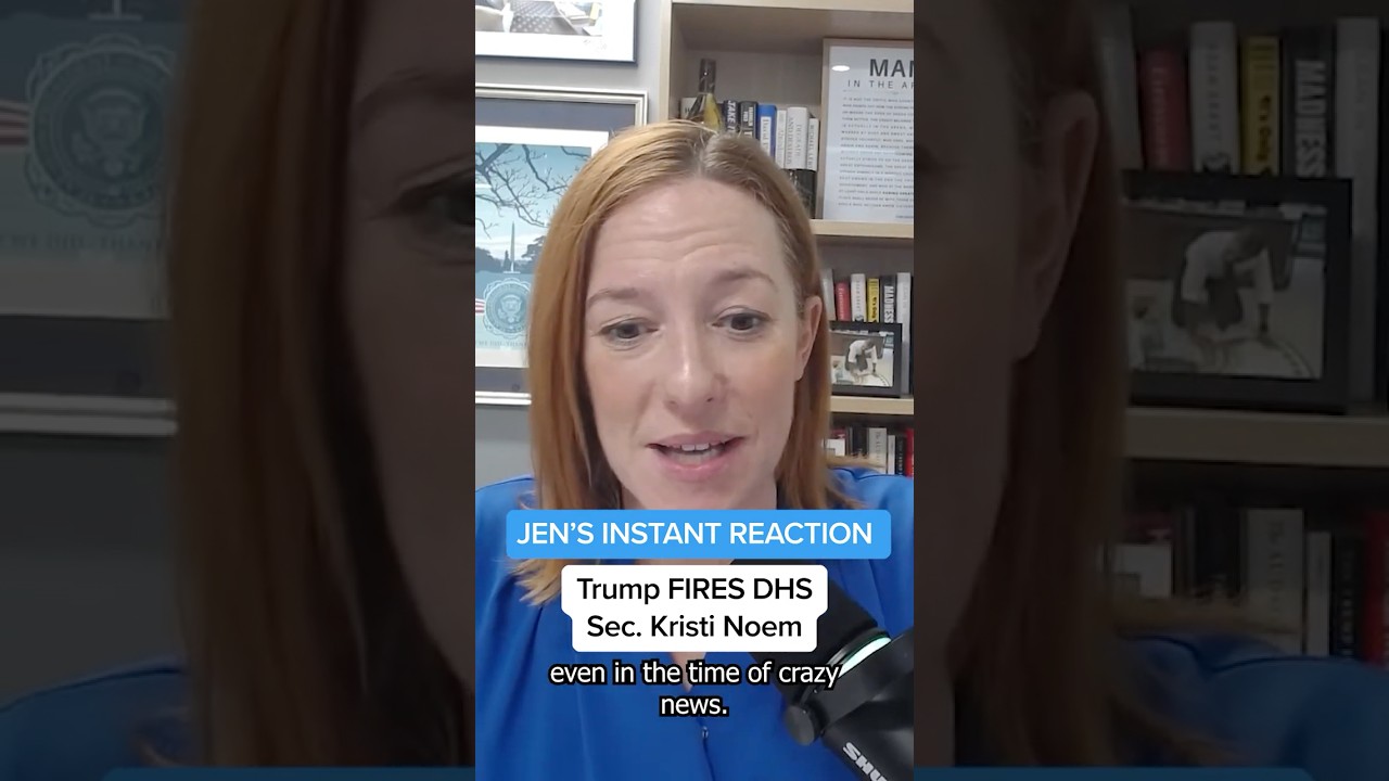 JEN'S INSTANT REACTION: Trump FIRES DHS sec. Kristi Noem