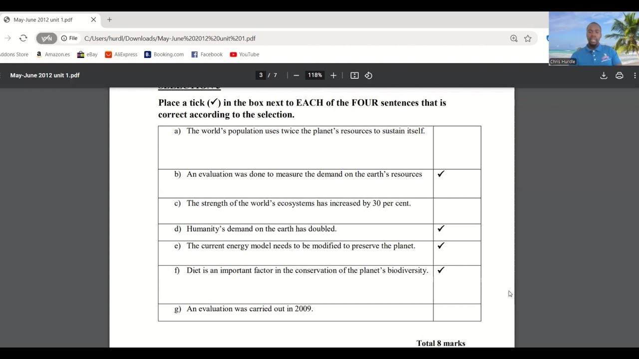CXC CAPE Spanish Listening Comprehension Unit 1 Practice