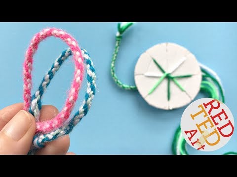 EASY How to make friendship bracelets with a cardboard disk – DIY ...