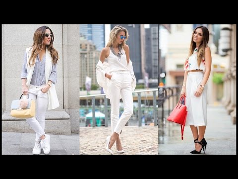 How to Wear White Pants This Summer