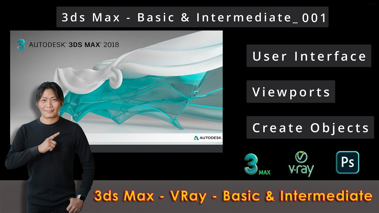 3ds Max | User Interface | Viewports | Create Objects | 001