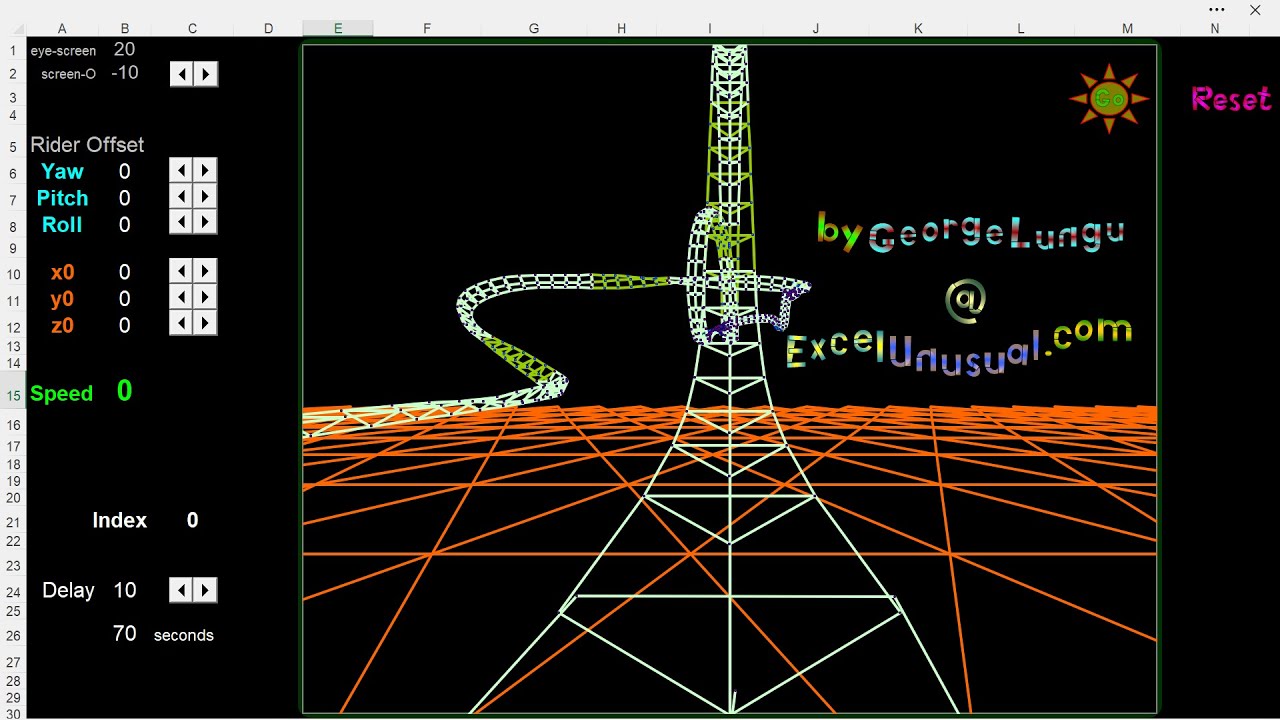Excel Unusual Roller Coaster