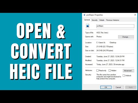 How To Open & Convert .heic File (JPG, PNG, PDF)