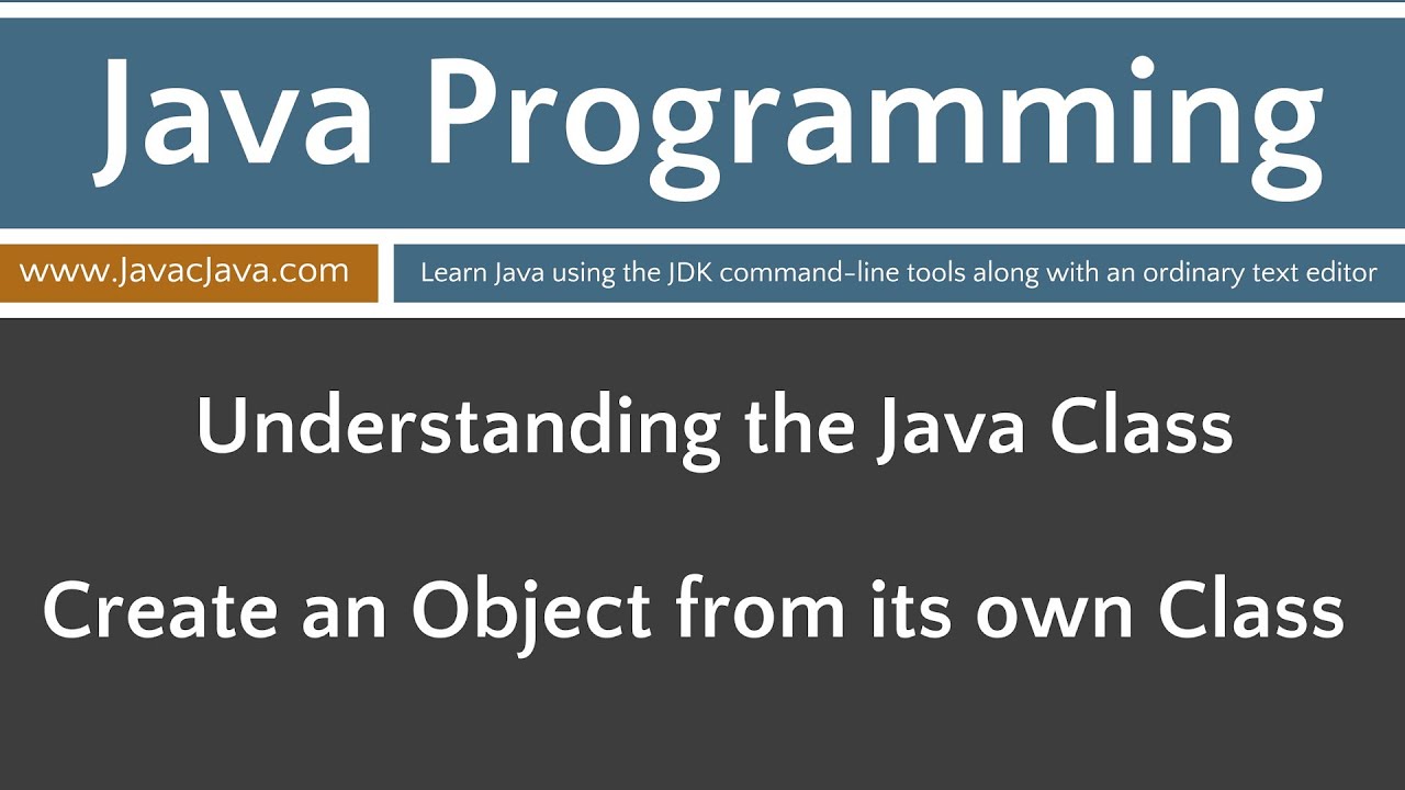 Learn Java Programming - Create an Object from its own Class Tutorial