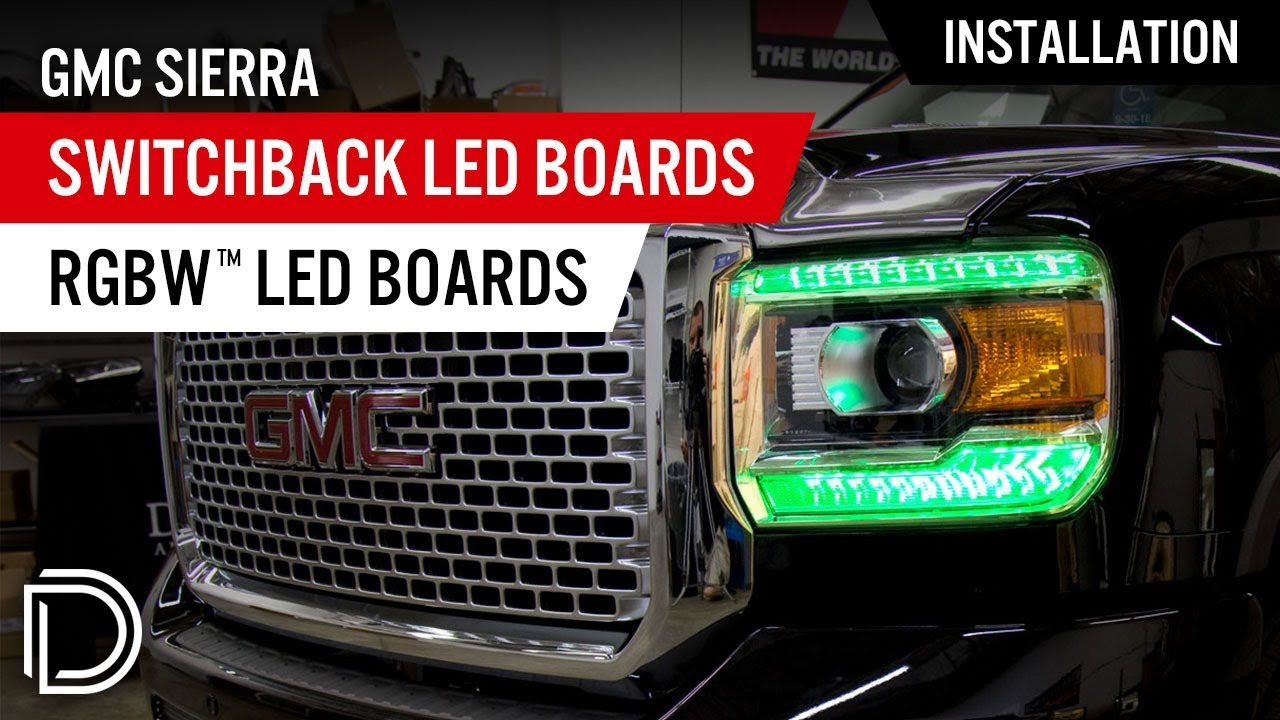 How to Install GMC Sierra RGBW™ & Switchback DRL LED Boards by Diode Dynamics