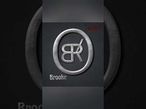Brooke name into brand logo 🔥😱 #shorts #logo