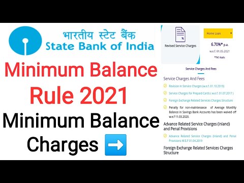 sbi saving account minimum balance || minimum balance in sbi savings account