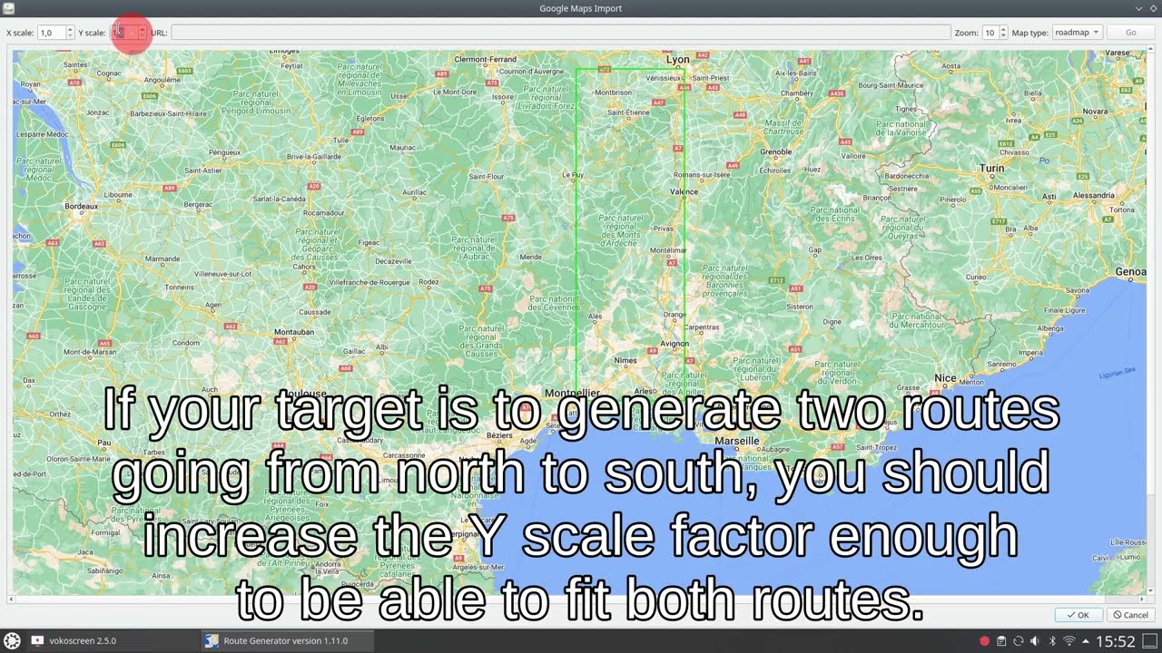 Route Generator tutorial about importing multiple routes on a map and scrolling of the map.