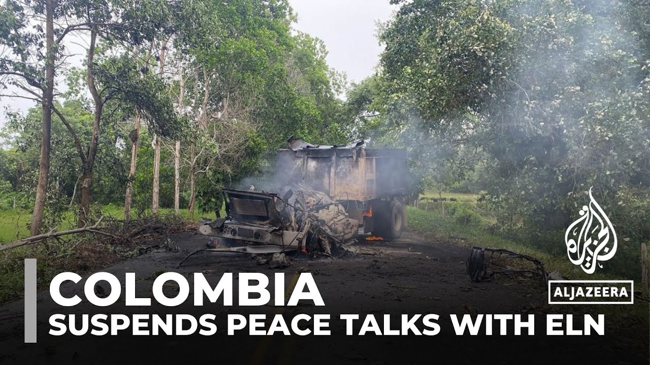 Colombia suspends peace talks with ELN rebels after deadly attack on military base