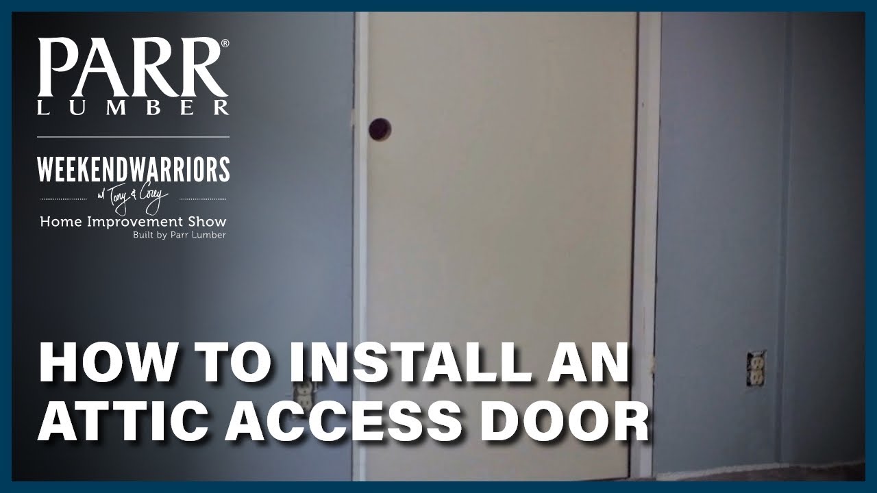 How to Install An Attic Access Door | How To | DIY | Install a Bonus Room