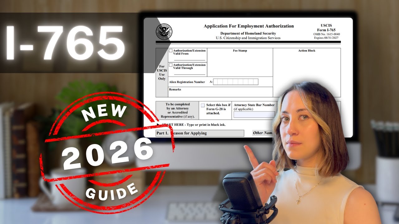 *NEW 2026* I-765 EAD GUIDE FOR (c)(9) CATEGORY Employment Authorization