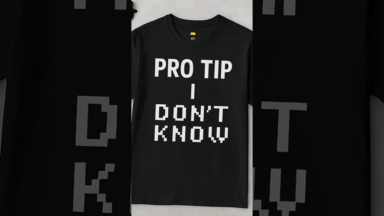 New drop. The Pro Tip: I Don't Know coder shirt available