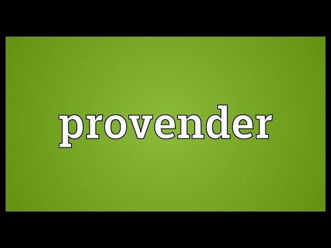 Provender Meaning